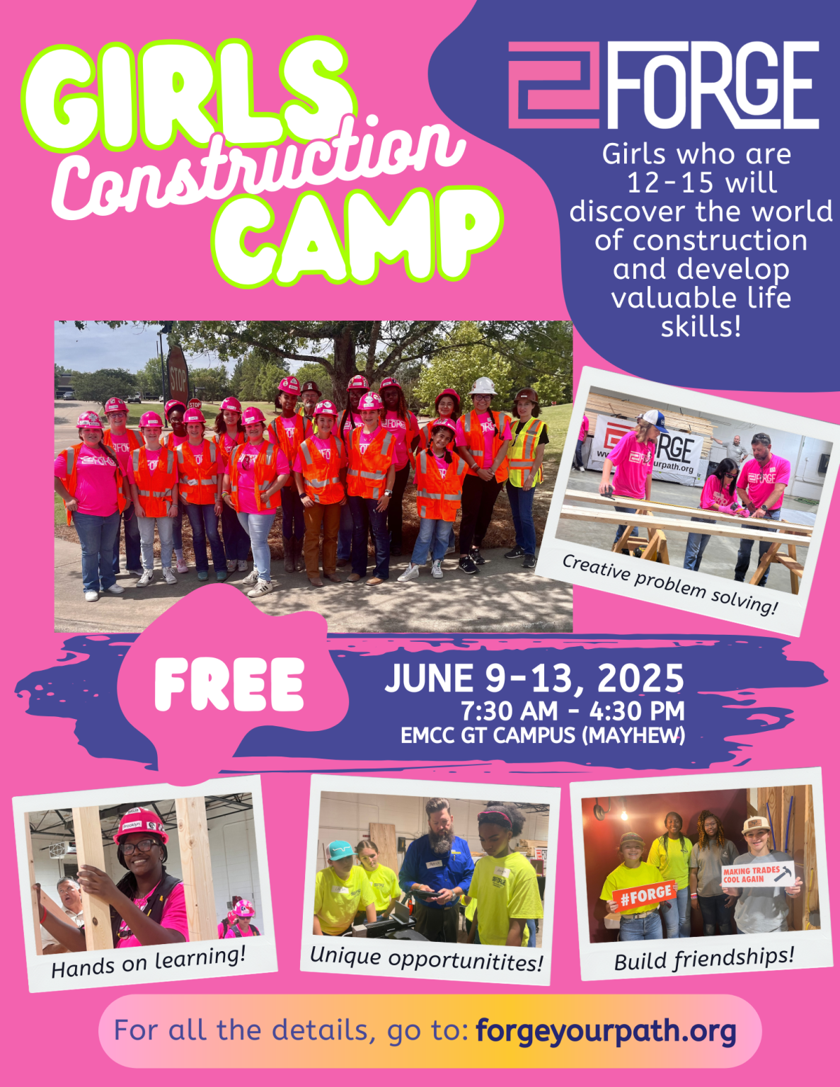 2025 FORGE Girls Construction Camp | Forge
